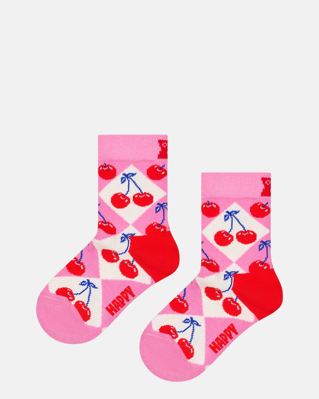 Kids Cherry Argyle Sock Pink – Shoes & Sox